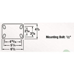 Spring Loaded Caster with 8" x 3" Duralast Wheel (S-AEZFFM-83DB)