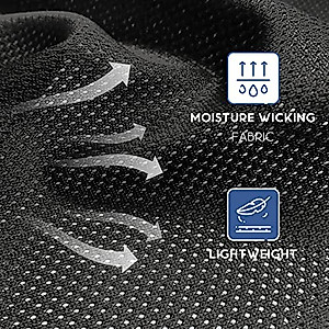 Pico Textiles 1 Yard - Black Polyester Micro Mesh Jersey Fabric - Sold by The Yard - Variety of Colors - Durable Athletic Mesh Fabric, Ideal for Sewing Soccer and Basketball Jerseys Uniforms