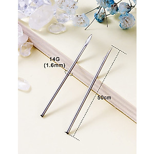 Heienngy Piercing Kit Nipple jewelry kit 14G Surgical Stainless Steel Nipple/Tongue Piercing Jewelry Set 14 Gauge Piercing Needles CZ Silver Black Nipple tongue Ring for Women men Body Piercing Kits