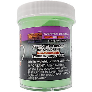 Pro-Tec Jigs and Lures Powder Paint, Jig Head Fishing Paint, Fishing Lure Paint (Glow Bright Green)