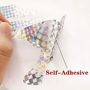 Anti-Collision Window Bird Stickers Decals Glass Door Protect and Save Bird Strikes (Reflective)