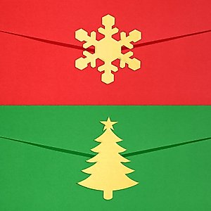 360 Pcs Christmas Envelope Seal Stickers Gold Snowflake Stickers Christmas Tree Seals Holiday Stickers Xmas Envelope Decals for Mail Wedding Invitation Greeting Card Party Gift Bag
