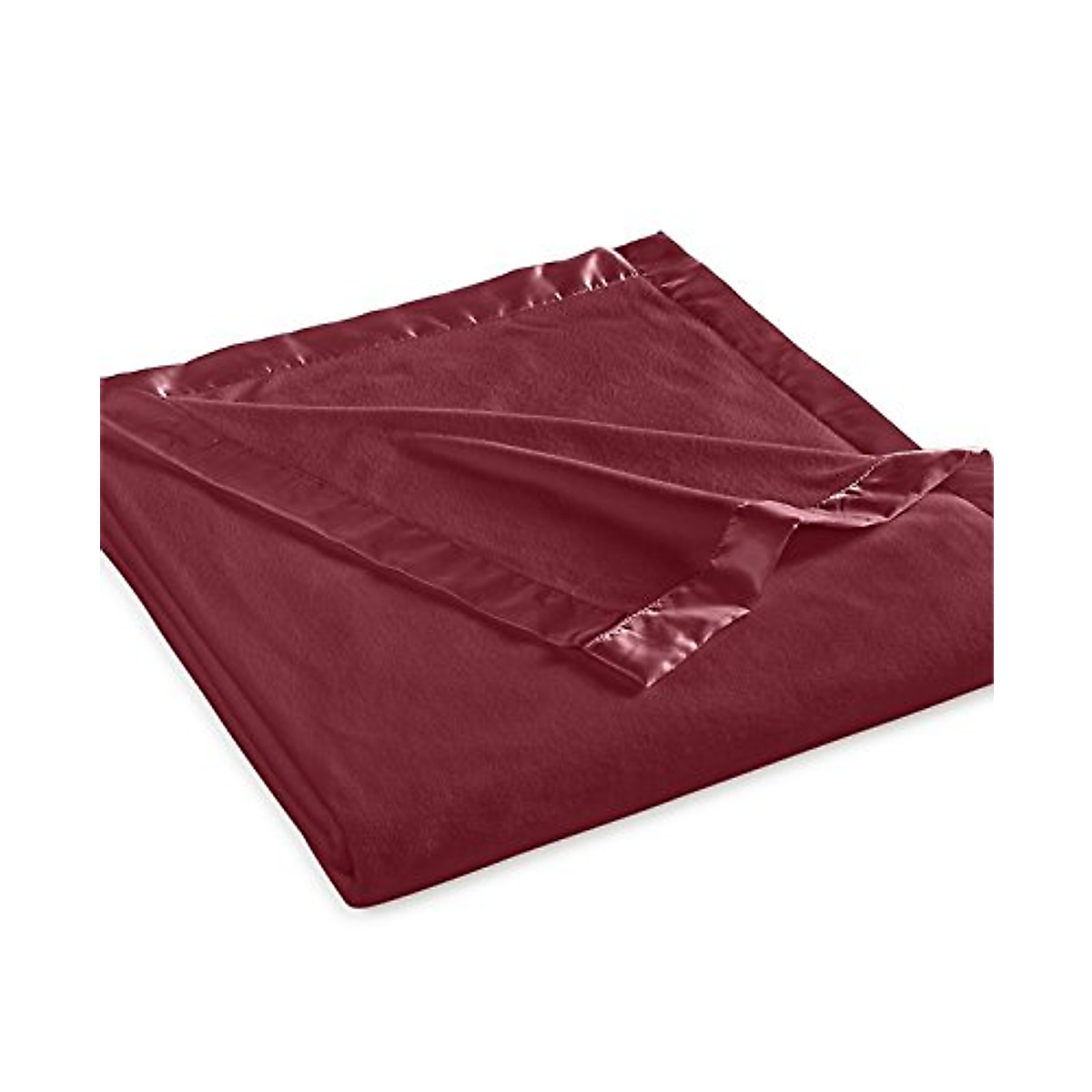 Martha Stewart Easy Care Soft Fleece Blanket (Scarlet, Twin)