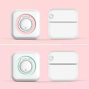 MIGYKO All-in-one Photo Printer Multifunction Portable Printer Wireless Instant Mini Printer Support BT Connection for Smartphone with 11 Paper Rolls 57mm Compatible with iOS Android