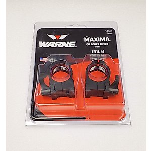 Warne 1 inch CZ, QD, Med Matte Black, Scope Optic Rings