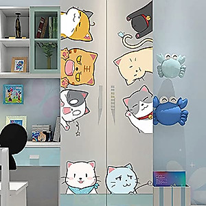 Buer Homie Wall Stickers, Cats and Kitten Pattern, Nursery Murals for Kids Bedroom