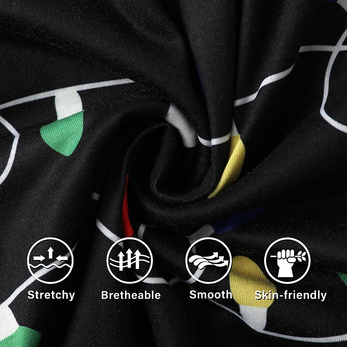 Dancer queen Christmas Pajama Pants for Men,Men's Funny PJ Pants Holiday Pajamas Sleepwear for Lounging,Xmas PJS Bottoms BlackLight Strip(XX-Large)