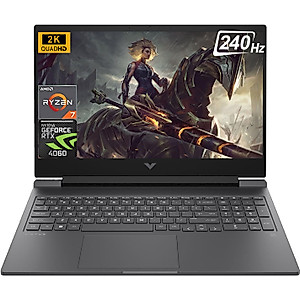 HP Victus Gaming Laptop 2023 Newest, 16" QHD 240Hz Display, AMD Ryzen 7-7840HS > i7-13700H, NVIDIA GeForce RTX 4060 Graphics, 16GB DDR5 RAM, 512GB SSD, Wifi6, Backlit Keyboard, Windows 11 Home