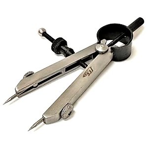 3" Adjustable Divider Precision Scriber and Caliper Sharp Pointed Sharp Point S.S. by JTS