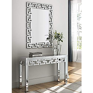 Art Decorative Wall Mirrors Large Grecian Venetian Mirror for Hotel Home Vanity Sliver Mirror (27.5" W x39.5 H)