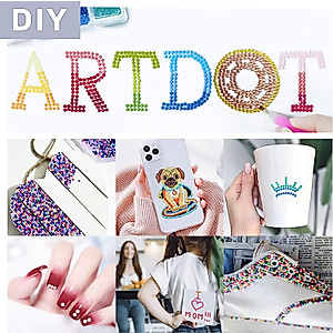 ARTDOT Beads for Diamond Painting Accessories, 89000 Pieces 445 Colors Round Beads Sparkle Rhinestones for Nails Diamond Art Crafts (200 pcs per Bag)