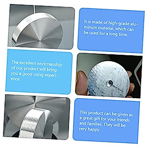 6pcs Solid Aluminum Cake Sublimation Blank Sublimation Badge Reel Blanks Aluminum Circle Disc Round Metal Coffee Table Thick Aluminum Discs Aluminum Alloy Glass Aluminum Sticker