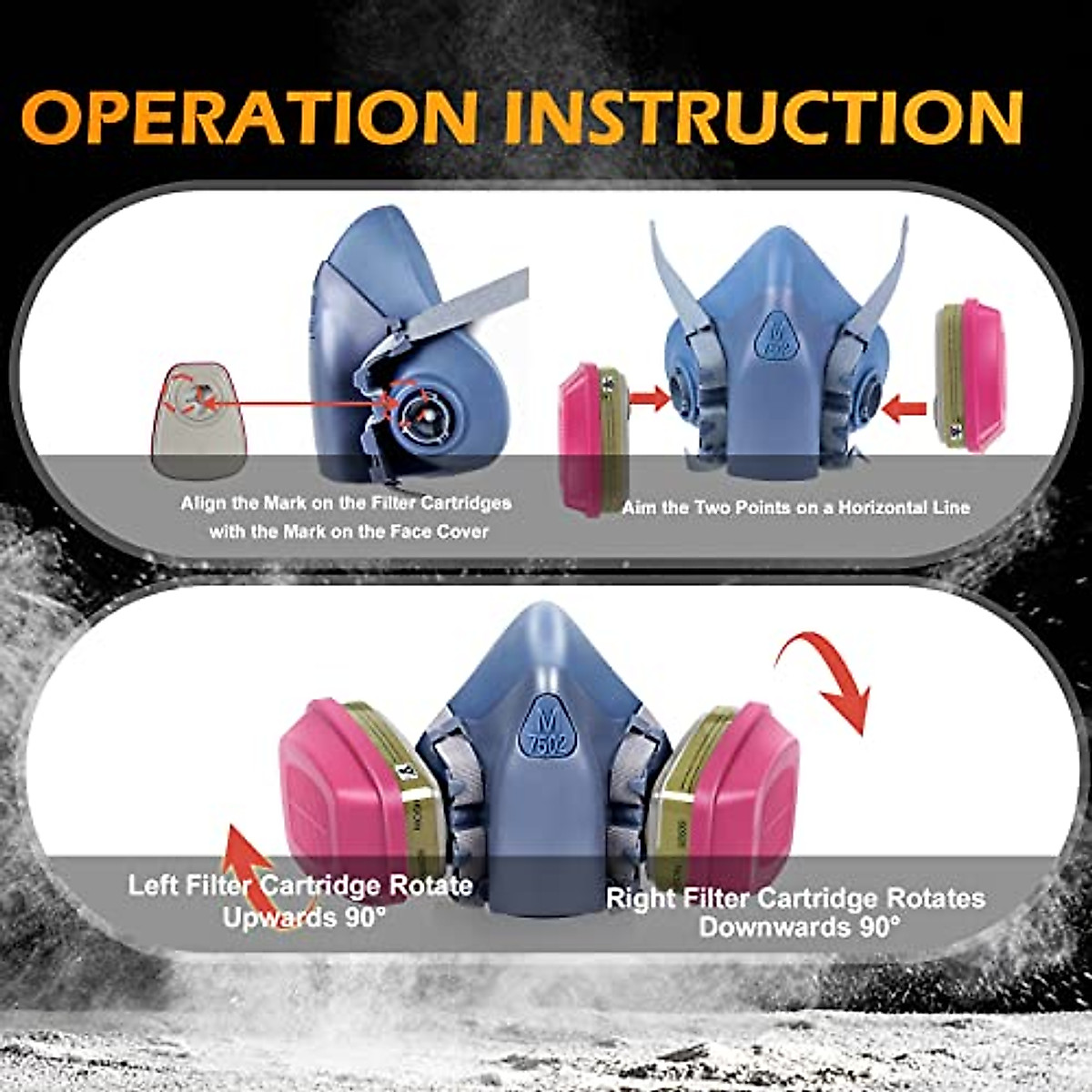 Reusable Respirator Mask with Filters - Safe & Comfortable