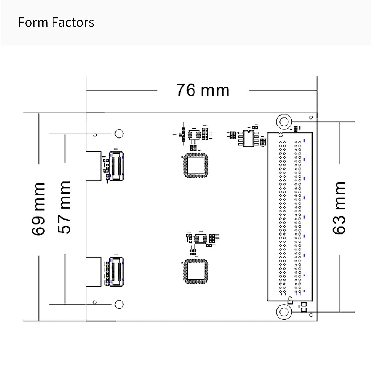 FL0214 Dual Lens MIPI IMX214 CMOS Camera LPC FMC Card for ALINX SoC FPGA Development Boards