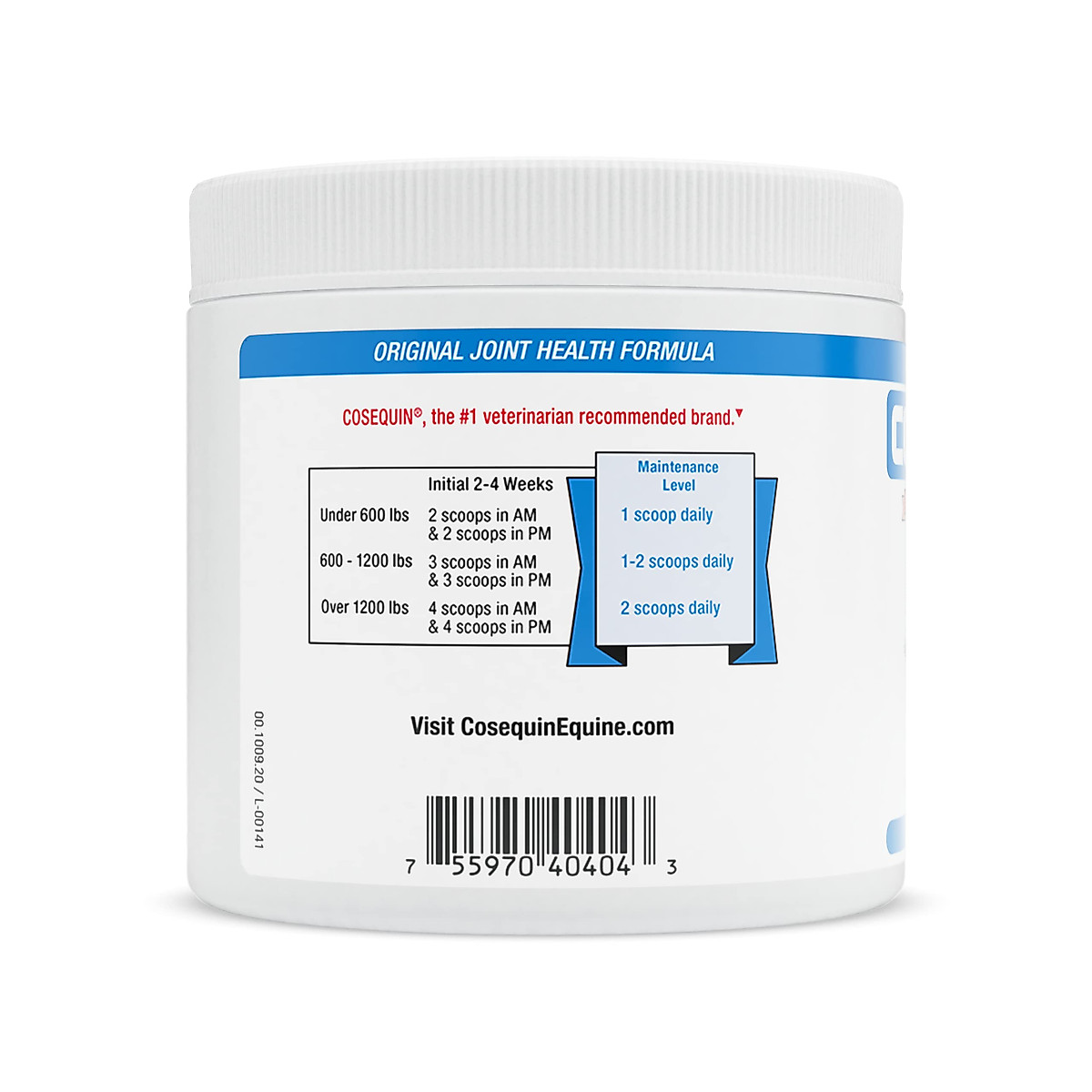Nutramax Cosequin Original Joint Health Supplement for Horses - Powder with Glucosamine and Chondroitin, 280 Grams