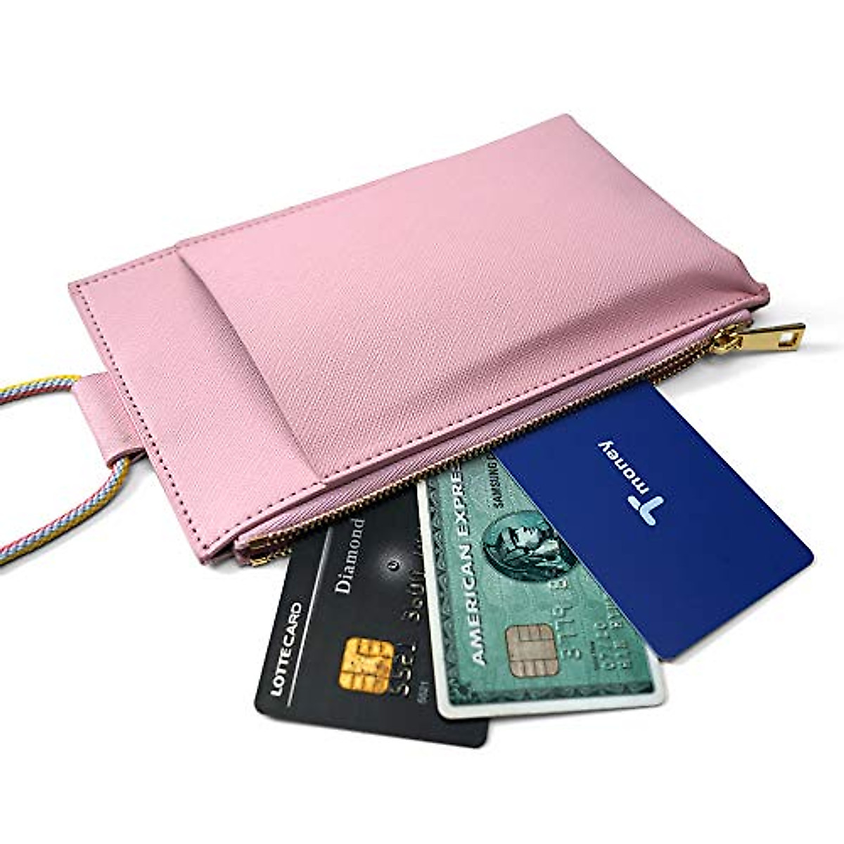 USEWA LILY BAG - Women's PU Leather WOC (Wallet of Clutch) for Cell Phone, Multi Card, Purse (Gray)
