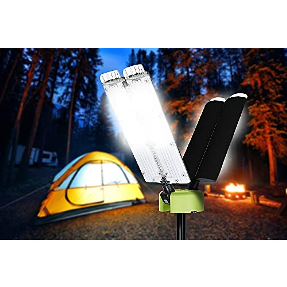 PowerSmith Voyager PVLR8000A-C 8000 Lumen Collapsible Cordless Tripod LED Work Light. Bare Light Only. 3-Way Power. AC or DC Adaptor or Battery Needed to Use Light
