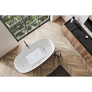 Splash Home Order Bathtub Mat Non-Slip, Shower Mat with 112 Suction Cups and Drain Holes Bath Mat for Tub, 27 L x 14 W Inches, Machine Washable, PVC - Clear