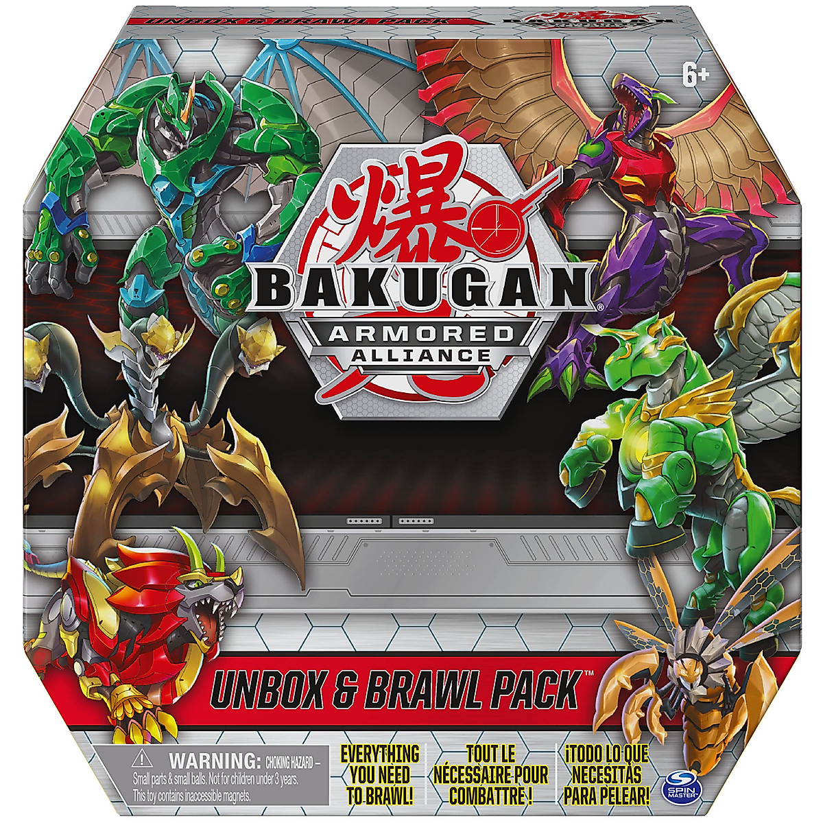 Bakugan, Armored Alliance UNbox & Brawl Pack with 6 Exclusive, for Kids Aged 6 and up, Amazon Exclusive