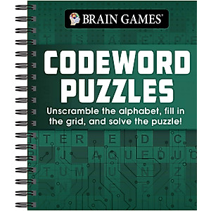 Brain Games - Codeword Puzzle: Unscramble the Alphabet, Fill in the Grid, and Solve the Puzzle!