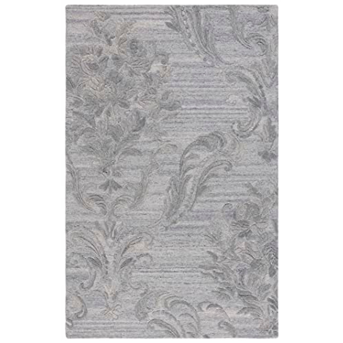 SAFAVIEH Jardin Collection Accent Rug - 3' x 5', Grey, Handmade Wool, Ideal for High Traffic Areas in Entryway, Living Room, Bedroom (JAR732G)