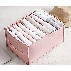 PINK - Shirt Organizer Clothing Storage Drawer Storage