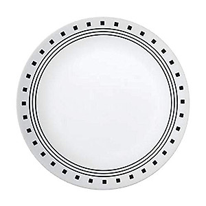 PLATE BLK/WHT 8.5"
