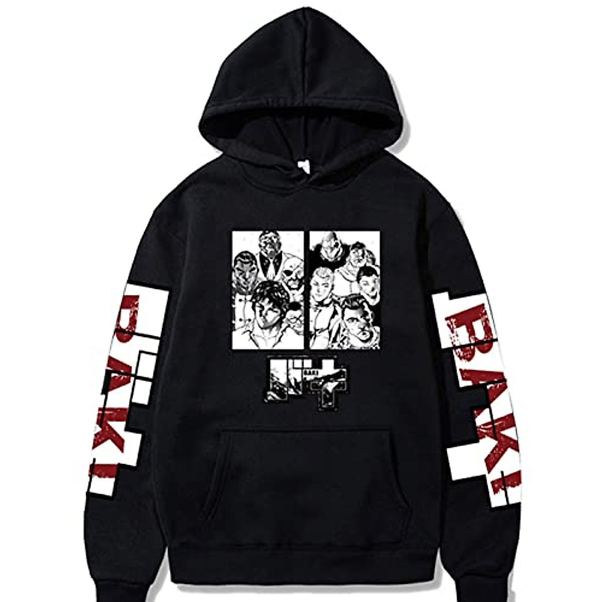 Bingxin Baki the Grapple Cosplay Hoodie Unisex Hanma Baki Jacket Sweater Pullover Hoody Hakai