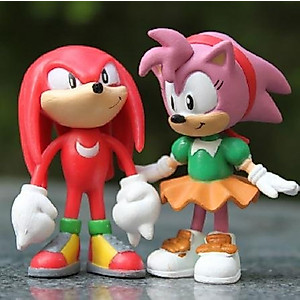 Sonic Multi Pack 2" Action Figure (6 Classic Figures - Knuckles, Sonic, Super Sonic, Amy, Metal Sonic and Tails) TRU Exclusive