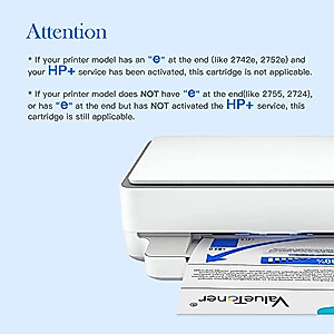 Valuetoner Ink Cartridges Replacement for HP 67XL 67 XL for Envy 6000 6055 6055e 6052 6058 6075 Envy Pro 6400 6455 6455e 6452 6458 DeskJet 1255 2732 2752 2755 2755e 4140 4152 4155 4155e Printer 2-Pack