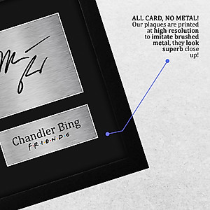 HWC Trading Chandler Bing Friends Signed Printed Autograph Print Photo Matthew Perry Framed Gift Picture Display - US Letter Size
