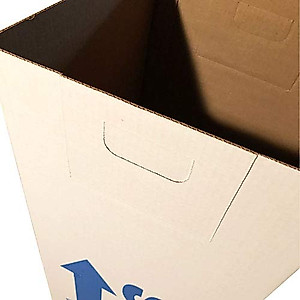 Dynalon 797035 Medium Floor Model Laboratory Glass Disposal Box, 12" Length x 12" Width x 20" Height (Case of 6)