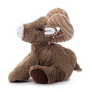 The Petting Zoo Big Horn Sheep Stuffed Animal Plushie, Gifts for Kids, Wild Onez Wildlife Animals, Sheep Plush Toy 9 inches