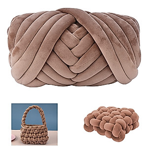 Chunky Cotton Yarn for Arm Knitting Crochet Super Saver Jumbo Giant Bulky Premier Yarn for Making Pets House Blanket