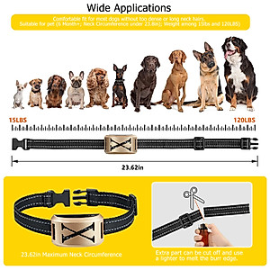 Rivulet Electric Wireless Dog Fence System Electric Dog Fence Training Collar w/Remote 2-in-1, Dog Containment Fence, Adjustable Vibration&Shock Rechargeable Pet Fence for Small Medium Large Dogs