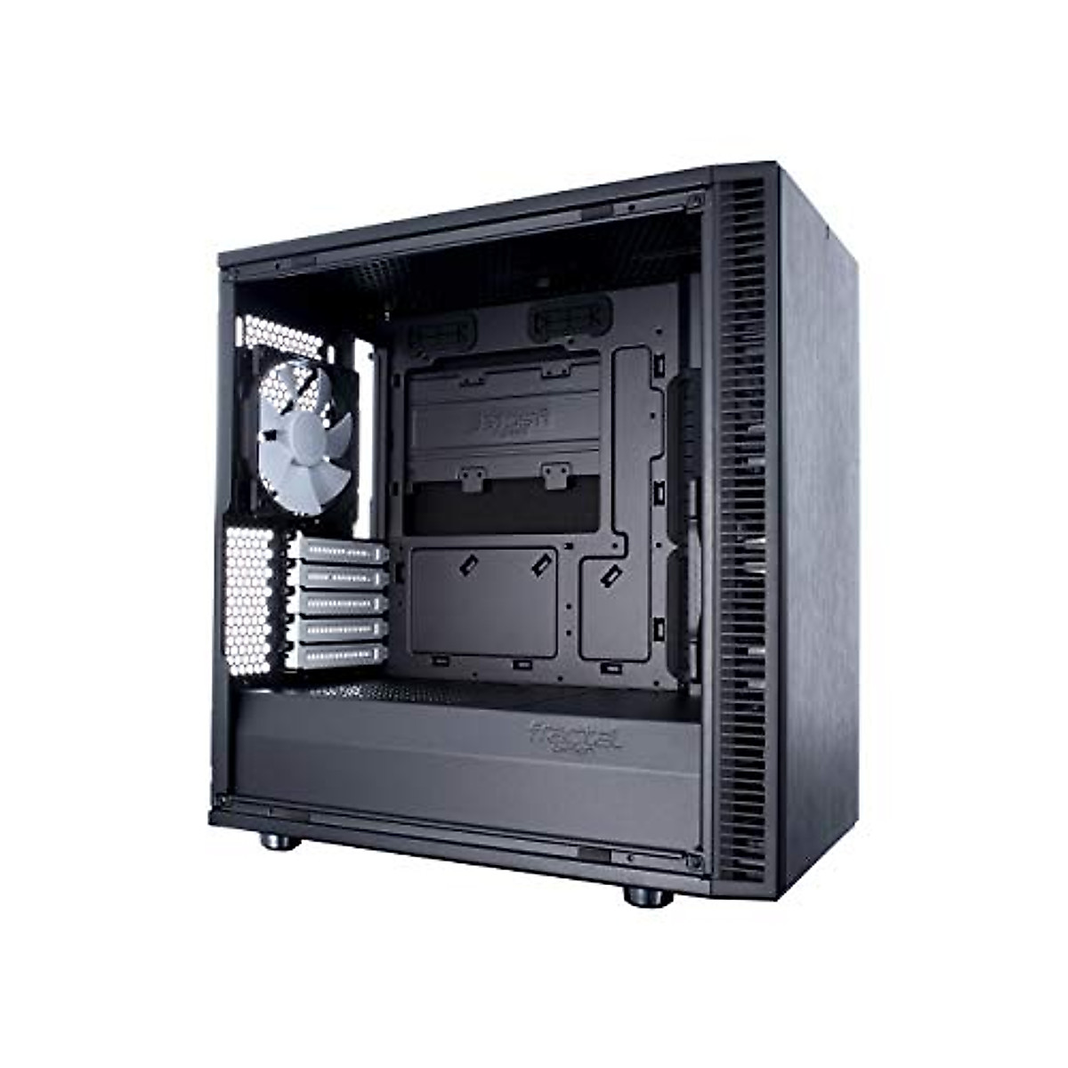 Fractal Design Define Mini C - Mini Tower Computer Case - mATX - Optimized for High Airflow and - 2X Fractal Design Dynamic X2 GP-12 120mm Silent Fans Included - PSU Shroud - Black