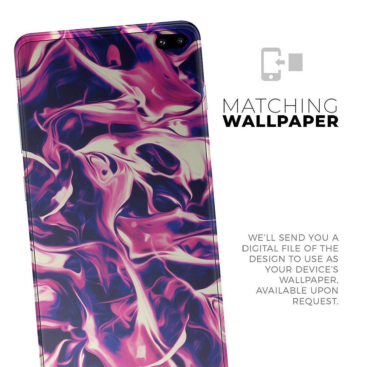 DesignSkinz Blurred Abstract Flow V22 Protective Vinyl Decal Wrap Skin Cover Compatible with The Samsung Galaxy S20 (Screen Trim & Back Glass Skin)