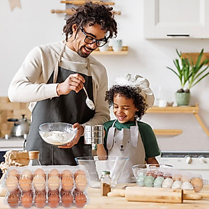 SINLUCESCE 60 Packs Egg Cartons Cheap Bulk，Plastic Egg Carton for 12 Eggs， Clear Egg Carton 2 * 6 Grids，Perfect for Refrigerator Chicken Farm Markets Commercial Business Market Display, Large