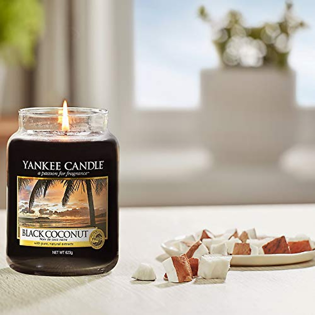 Yankee Candle 5038580013412 jar Large Black Coconut YSDBC2, one Size