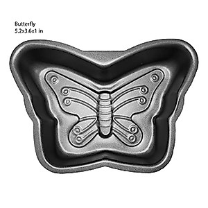 cocojeia - Mini Cake Pans - Set of 4 Designs - 4 Inch Cake Pan - Mini Cake Pans For Baking - Mini Cake Mold - Shaped Baking Molds - Small Baking Pans - Individual Shaped Cake Pans-Grp1–Animals