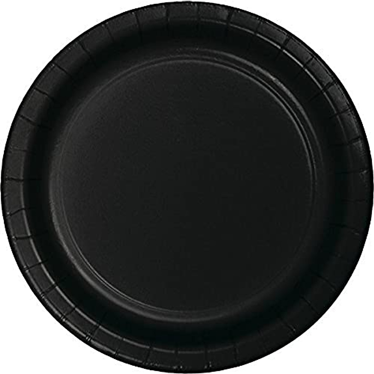 Creative Converting Party Supplies Dinner Plates, 7.5 x 4.25-Inch, Black Velvet