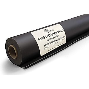 Trademark Soundproofing Mass Loaded Vinyl 1lb - MLV Soundproofing for Wall Sound Barrier - Sound Insulation - Made in USA (4' x 25' (100 sf))