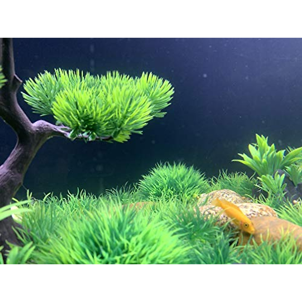40 Pcs Artificial Small Water Plants, Fish Tank Aquarium Grass Decorations, Made of Soft Plastic