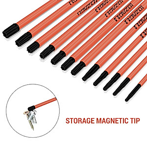 LOZAGU 12Pcs Long Torx Bit Set 6-Inch (152mm), T7 to T40, Magnetic Security Tamper Proof Star Bit Set,1/4 Inch Hex Shank | S2 Steel