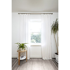 Umbra Cappa Curtain Rod, Includes 2 Matching Finials, Brackets & Hardware, 36 to 72-Inches