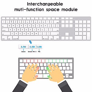 Guffercty kred GK61X PCB Plate Case 60% Keyboard Custom Hot Swappable RGB Keyboard DIY Kit Wired Tyce-C for 3/5 Pin Switch (GK61X White)