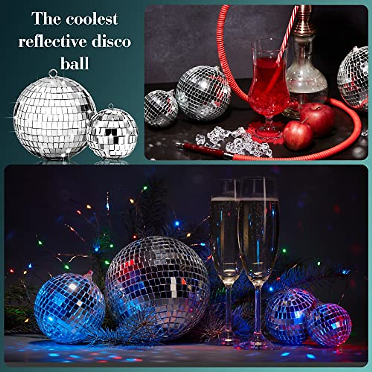 17 Pack Large Disco Balls for Parties & Events