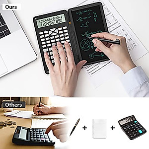 LMAIVE Scientific Calculators, Calculators 12-Digit Calculator with Writing Tablet, Foldable Financial Calculator, LCD Dual Display Desk Calculator Pocket Calculator for School Office
