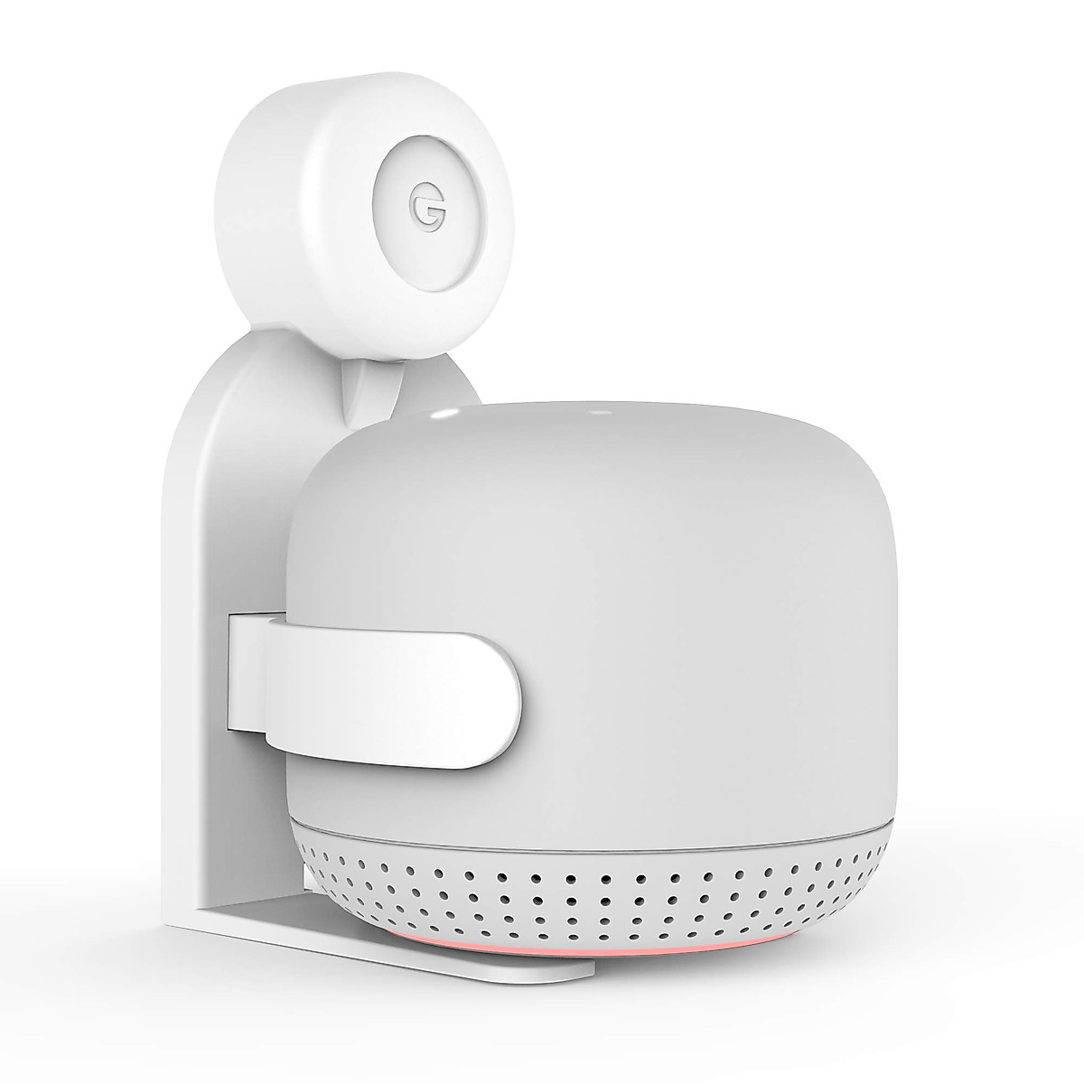 Premium SCREWLESS Google Nest WiFi Router Mount for Google WiFi Mesh, Google WiFi Point & Google WiFi (2nd Generation) AC2200 with [in-Built Cable Management System]