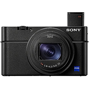 Sony DSC-RX100M6 RX100 VI Cyber-Shot Digital Camera 20.1 MP with 24-200mm Zoom Lens + Lexar 64GB SDHC/SDXC UHS-I Card + Dual Battery Kit + Accessory Bundle